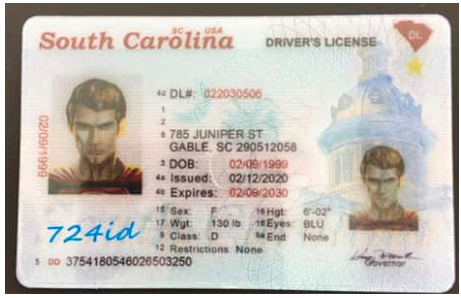South Carolina Fake ID application scenarios - A3FakeID- Fake ID Online